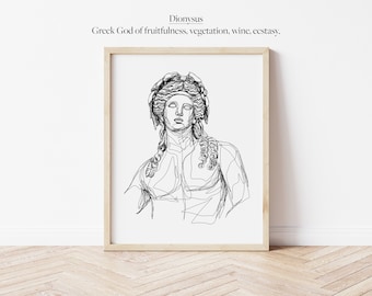 Greek God Outline - Etsy