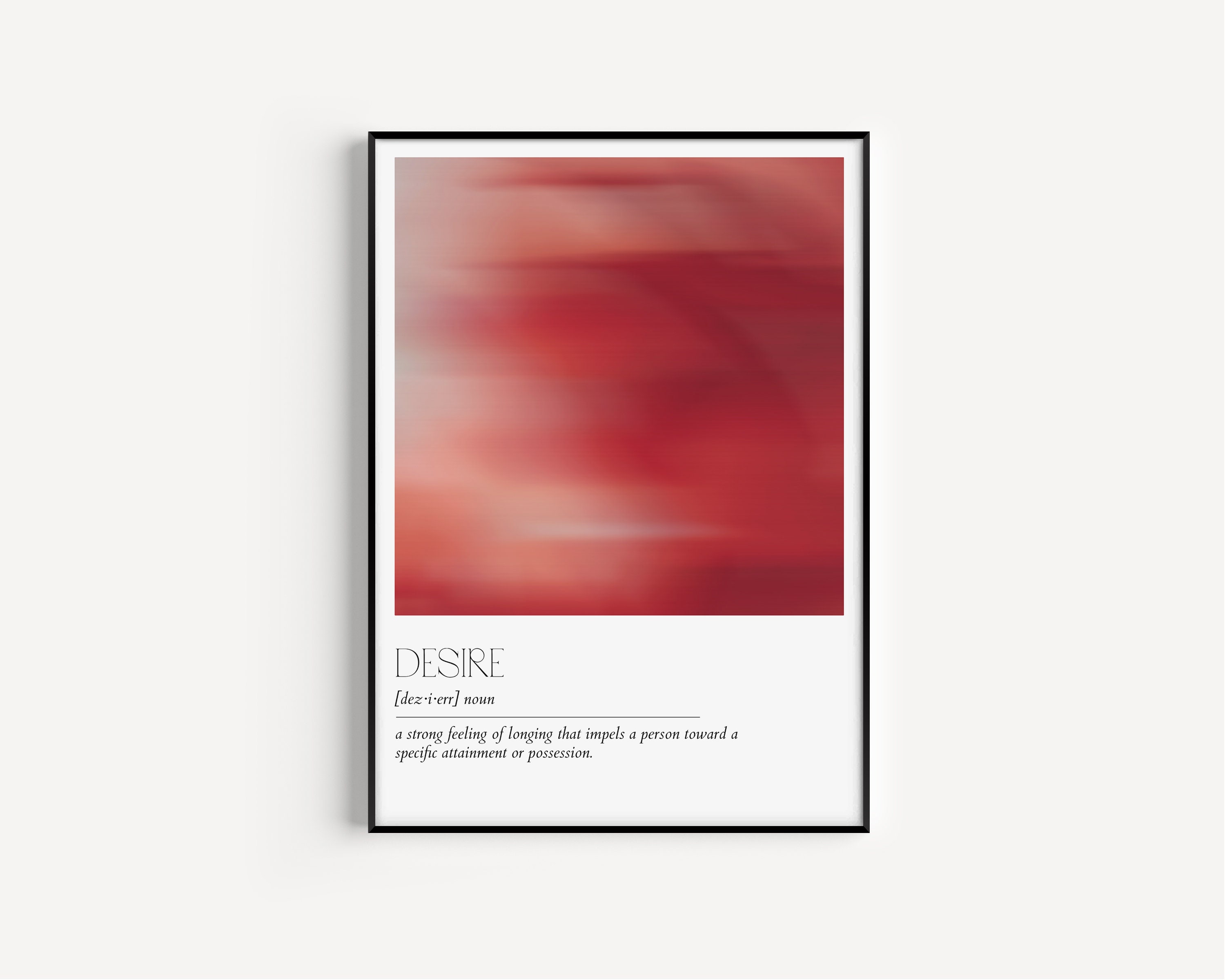 Desire Definition Print | Printable Art | Minimalist | Wall Art Prints ...