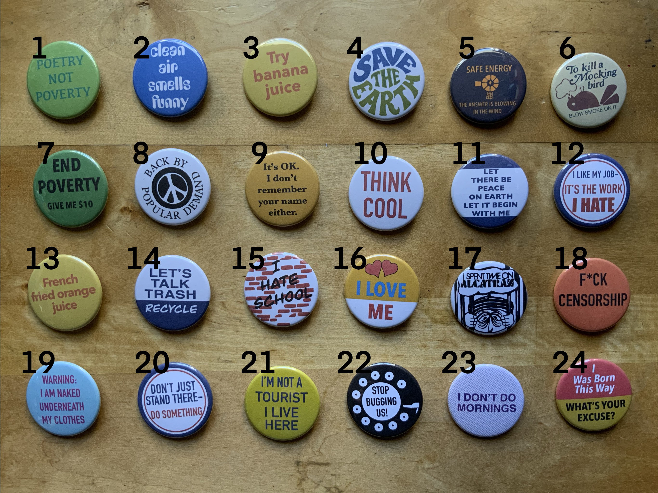 Odd Funky Buttons {set 2} - Etsy