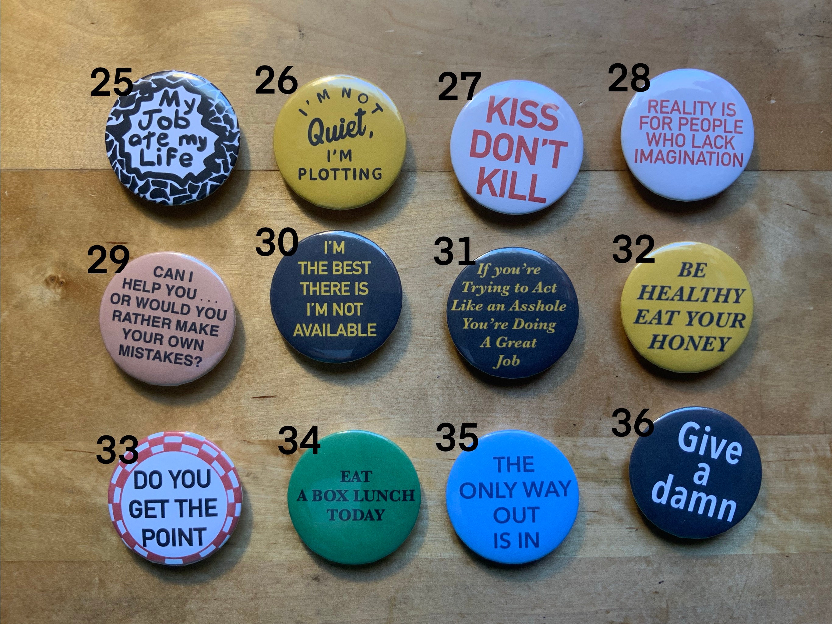 Odd Funky Buttons {set 1} - Etsy