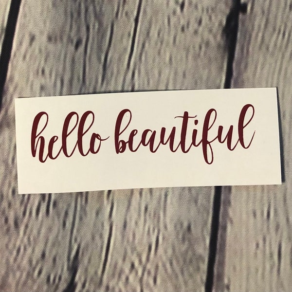 Hello Wall Decal - Etsy