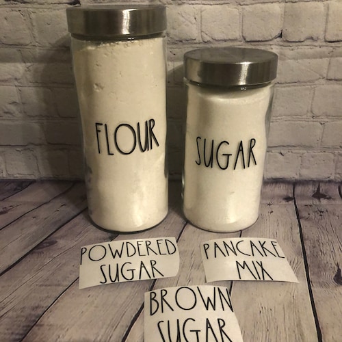 18 PANTRY LABEL SET Rae Dunn Inspired Farmhouse Label Pantry - Etsy