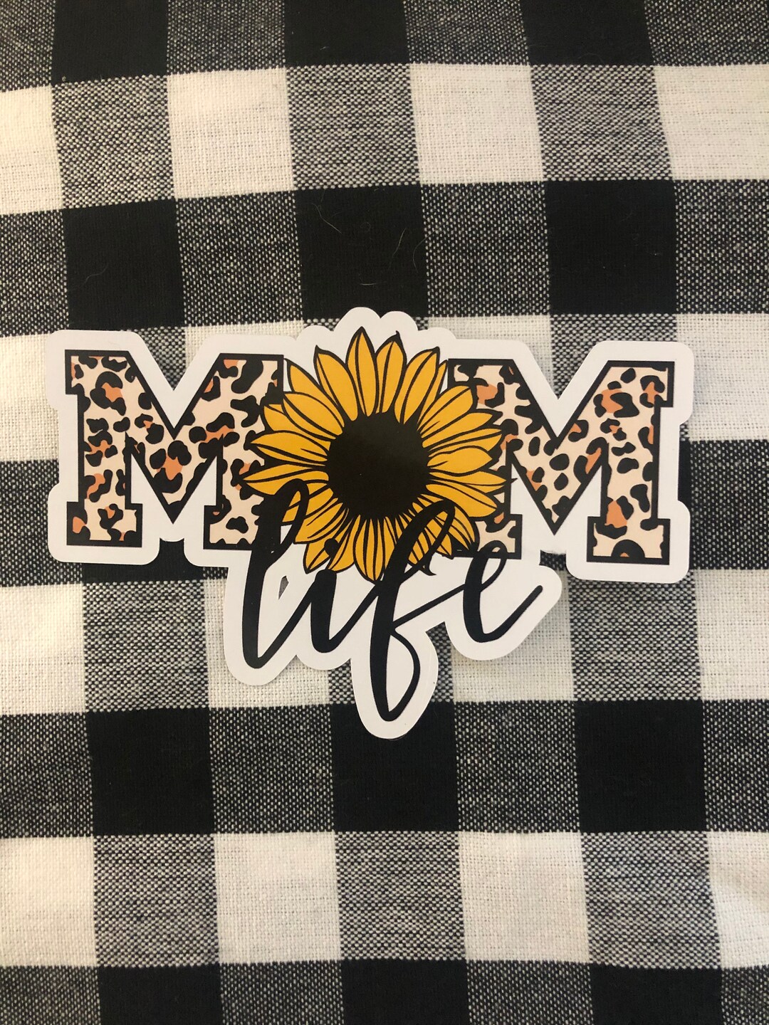 Mom Life Sunflower Sticker Decal - Etsy