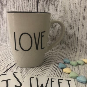 Rae Dunn Inspired Valentine Custom Decals / Valentines Day DIY ...