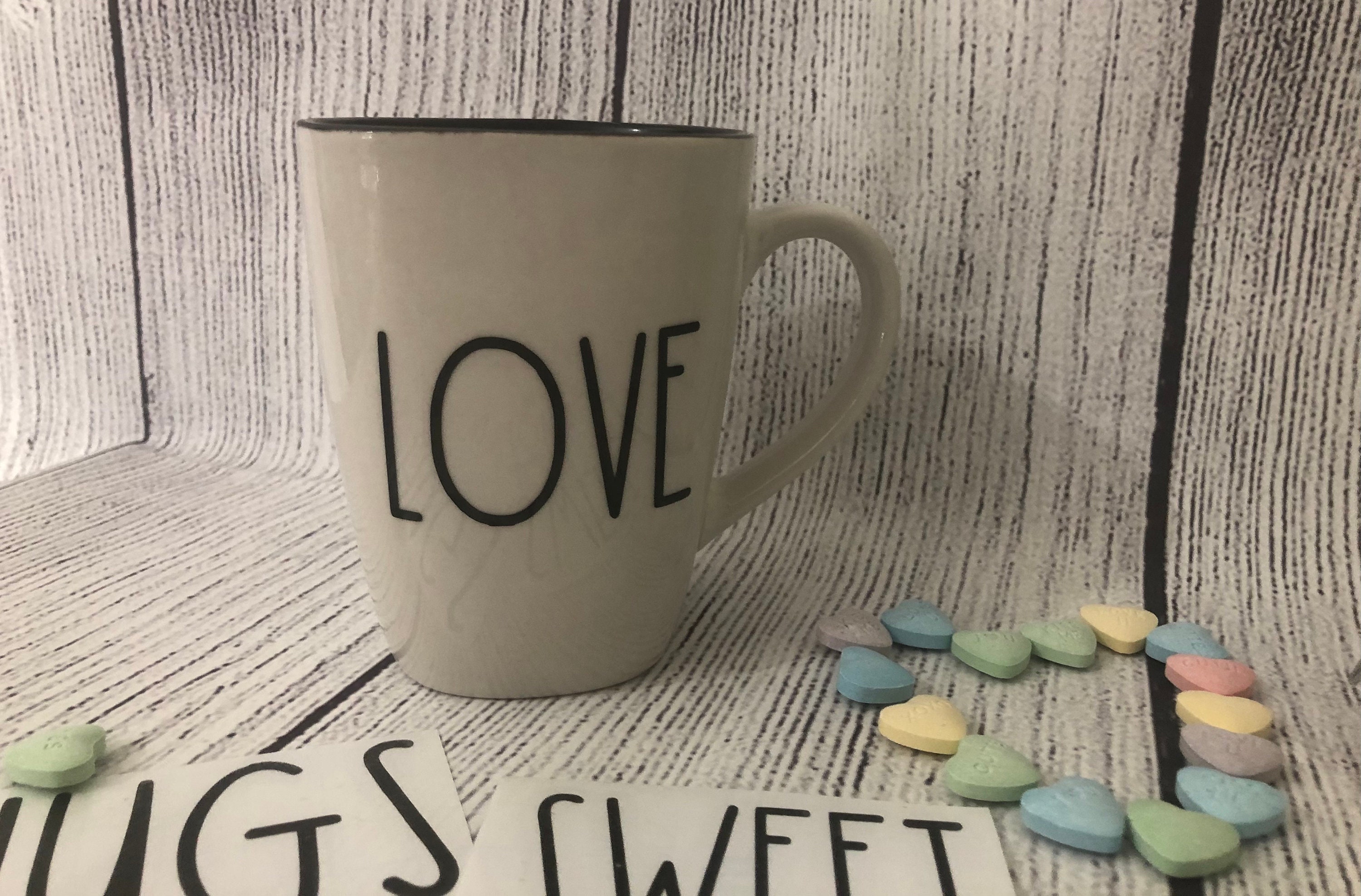 Rae Dunn Inspired Valentine Custom Decals / Valentines Day DIY - Etsy