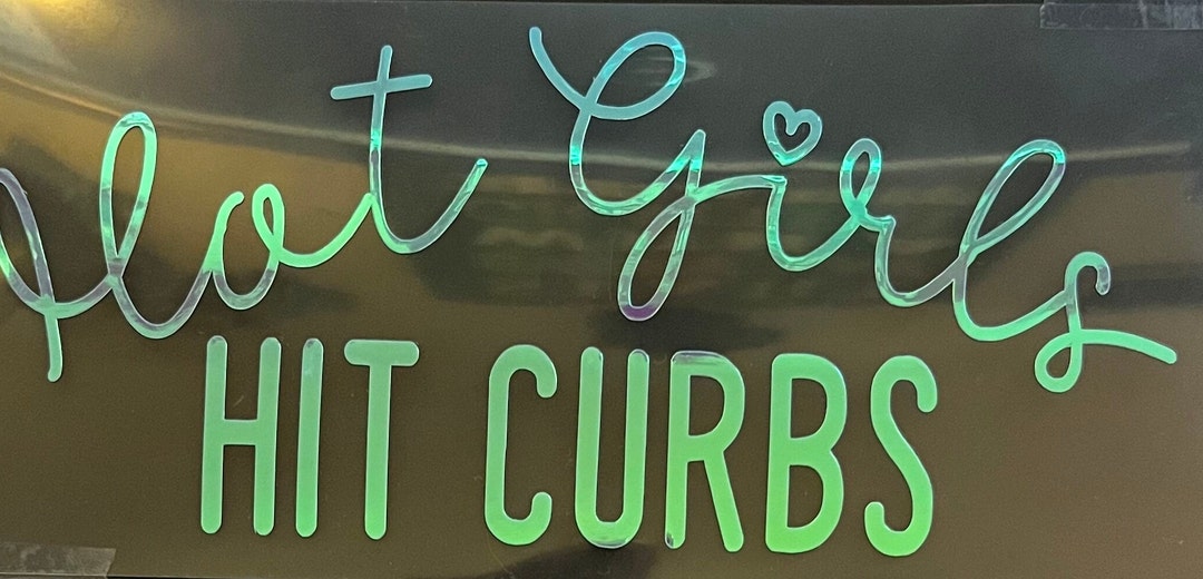 Hot Girls Hit Curbs / Car Decal / Road Rash / Hot Girl Decal / Pretty ...