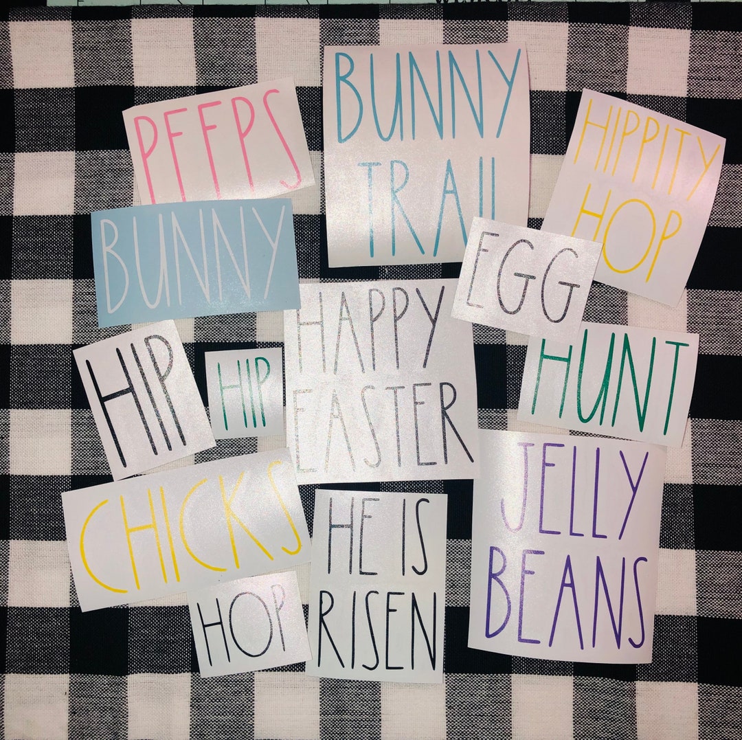 Rae Dunn Inspired Easter Decals / Rae Dunn Diy Easter Eggs / Rae Dunn ...