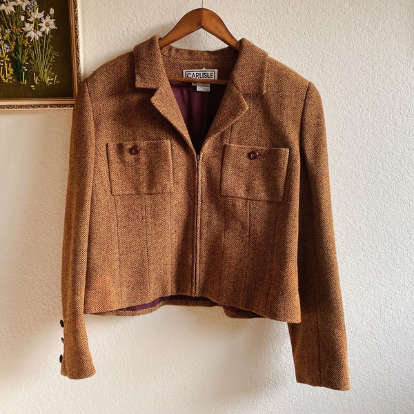 Wool Cropped Jacket - Etsy