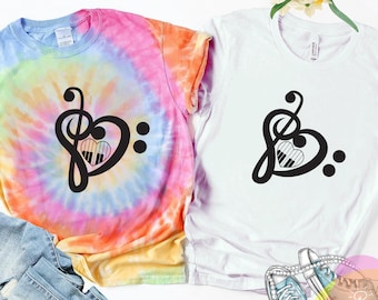 Tie Dye Music Shirt | Etsy