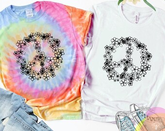 Tie Dye Peace Shirt | Etsy