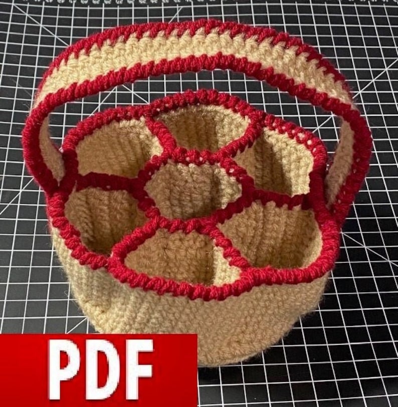 Crochet PDF Pattern- 7-egg Mini Collecting Basket - Etsy