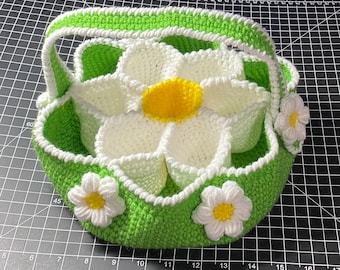 Crochet PDF Pattern 7-egg Mini Collecting Basket - Etsy