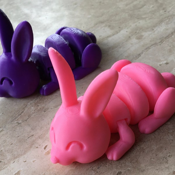 3d Printed Articulated Rabbit - Etsy