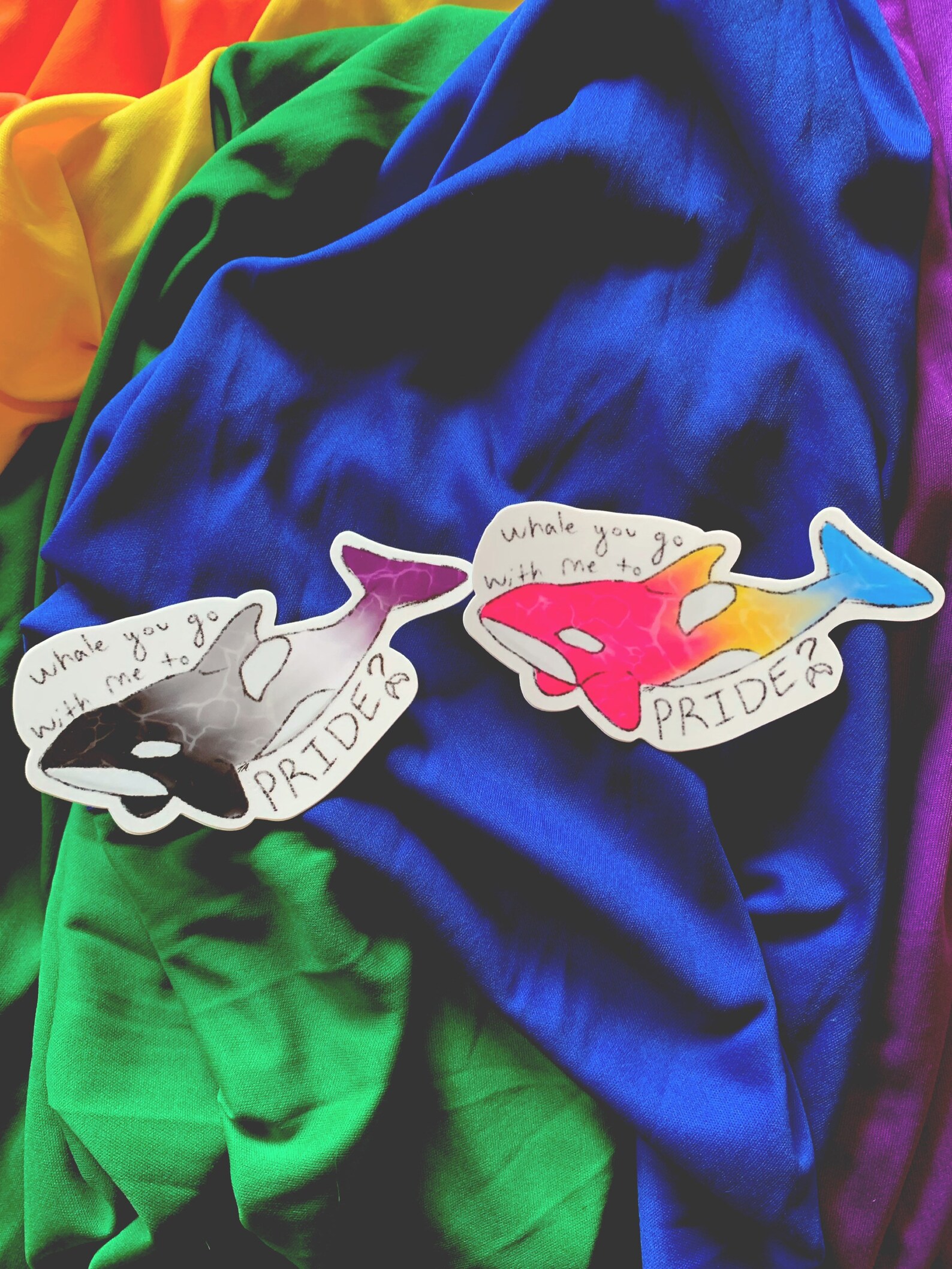 Pride Whale Stickers - Etsy