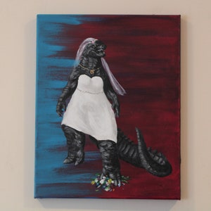Bridezilla Original Painting | Funny Bridal Wall Art | Gag Gift ...