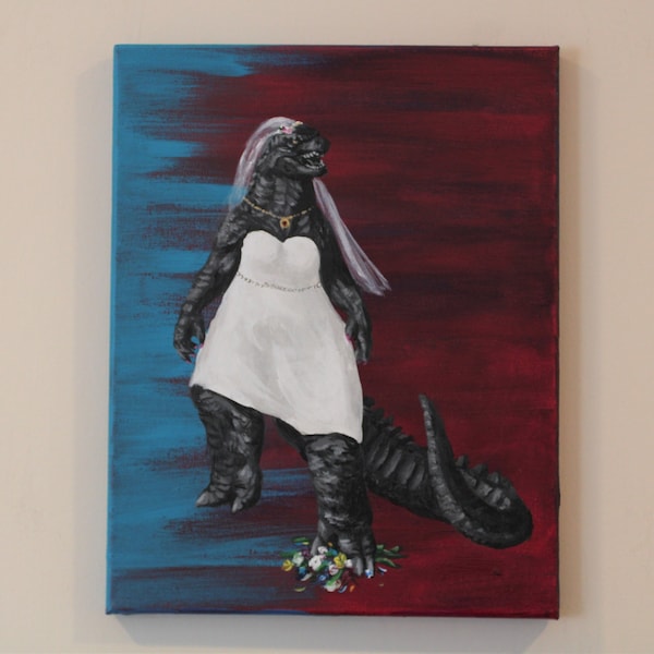 Acrylic Godzilla Wall Art - Etsy