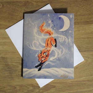 Fox Card Red Fox Stationery Card Mystical Note Cards - Etsy
