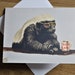 Honey Badger Stationery Card, Funny Animal Note Cards, Don't Care ...