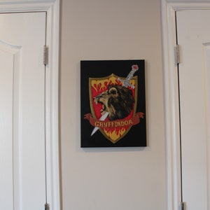 Original Lion Painting, Wizard House, Fan Art Painting, Sword and ...