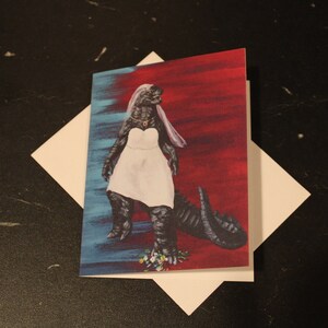 Bridezilla Stationery Card, Funny Note Cards, Wedding Day Artwork Cards ...