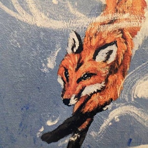 Fox Art Print, Winter Holiday Wall Art, Fantasy Fox Decor, Mystical ...