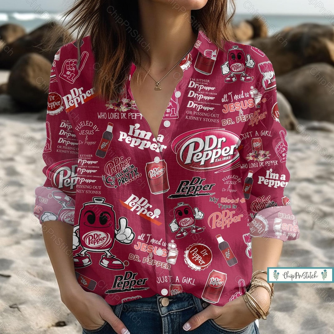 Dr Pepper Linen Shirt, Dr Pepper Linen Blouse, I Love Dr Pepper Tshirt ...