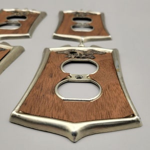 American Federal Style Outlet Covers Eagle Metal Wood Set of 4 - Etsy