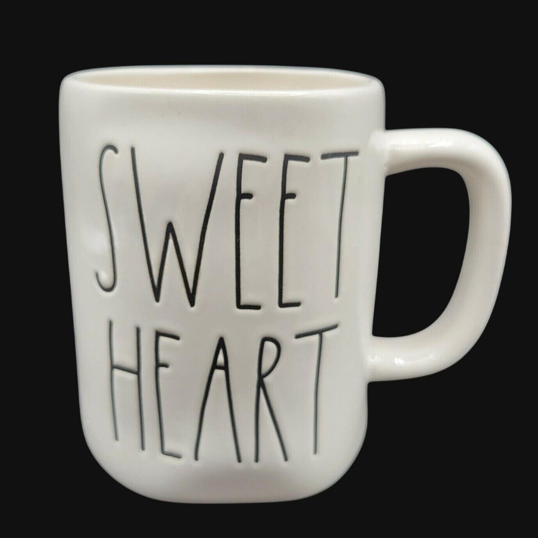 Rae Dunn Magenta Sweetheart Coffee Cup Mug Farmhouse Artisan Collection ...
