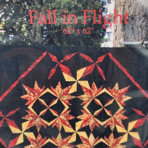 Fall in Flight Pieced Quilt Pattern Pieceful Expressions Designs 62 X ...