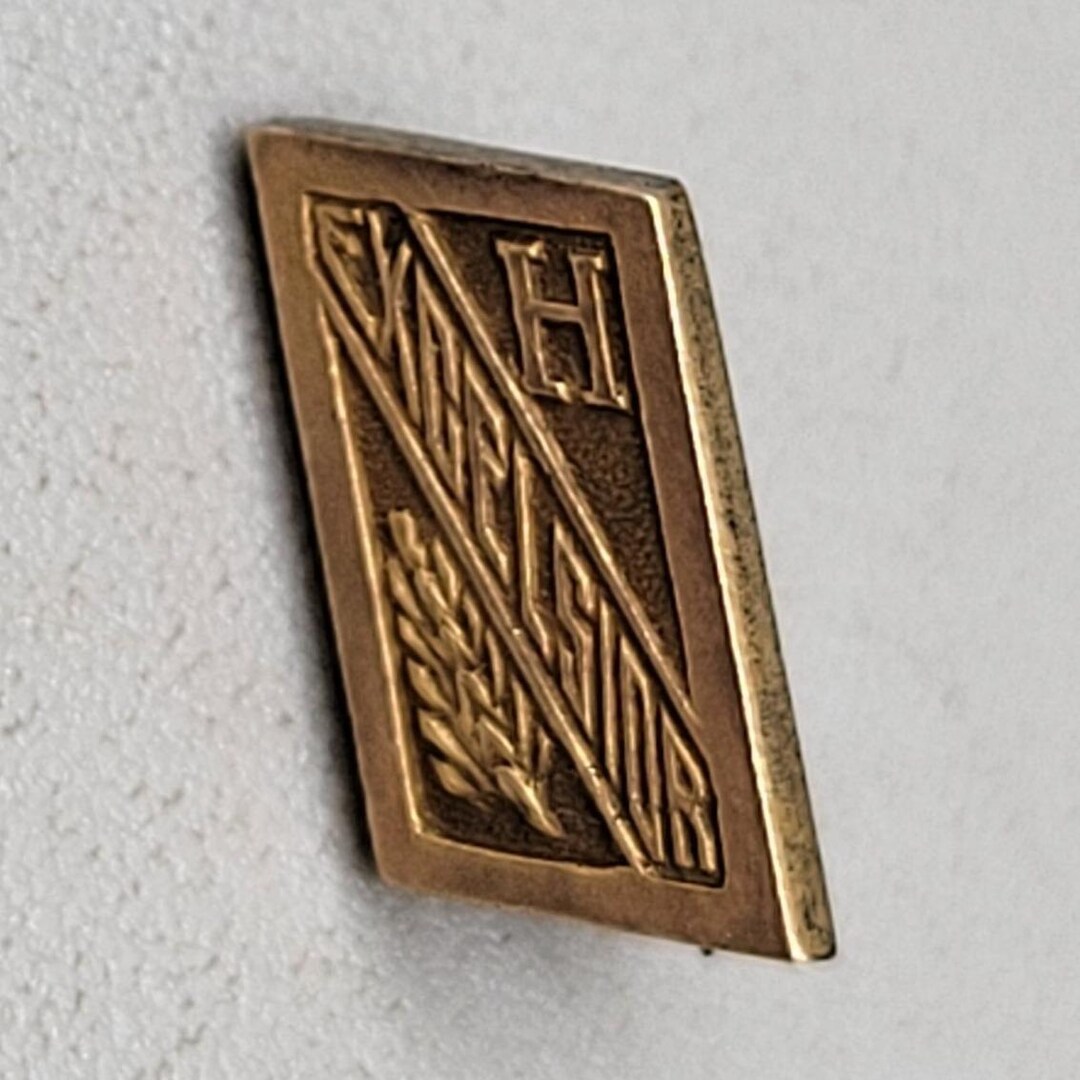 Vintage Excelsior University Letter H Gold Tone Rectangular Pin - Etsy