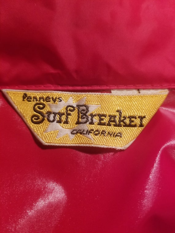 1970s Womens Penneys Surf Breaker California Red Wind… - Gem