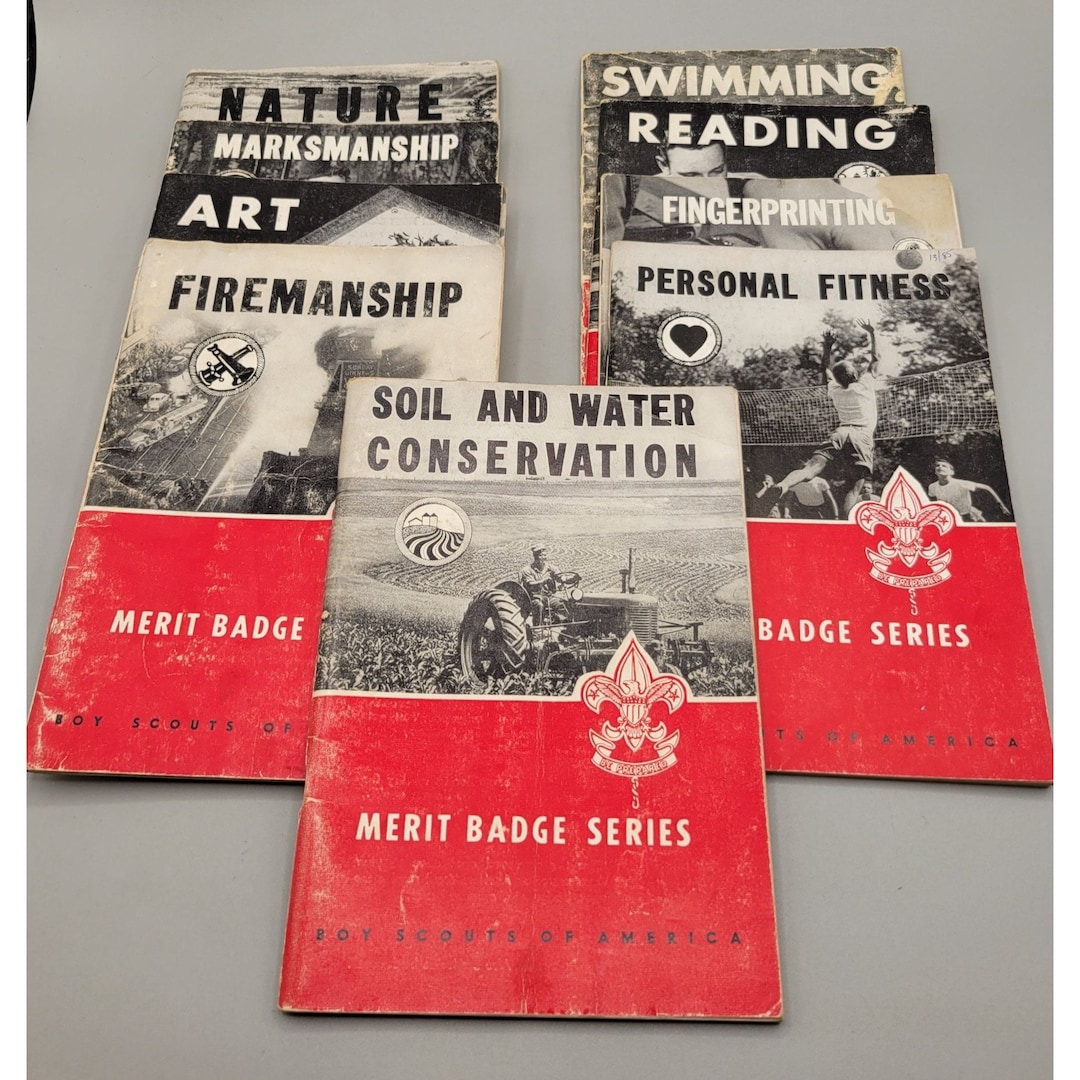 Boy Scouts Merit Badge Books 1940s - 1960s Mixed Lot of 10 BSA - Etsy