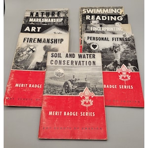 Boy Scouts Merit Badge Books 1940s 1960s Mixed Lot of 10 BSA - Etsy