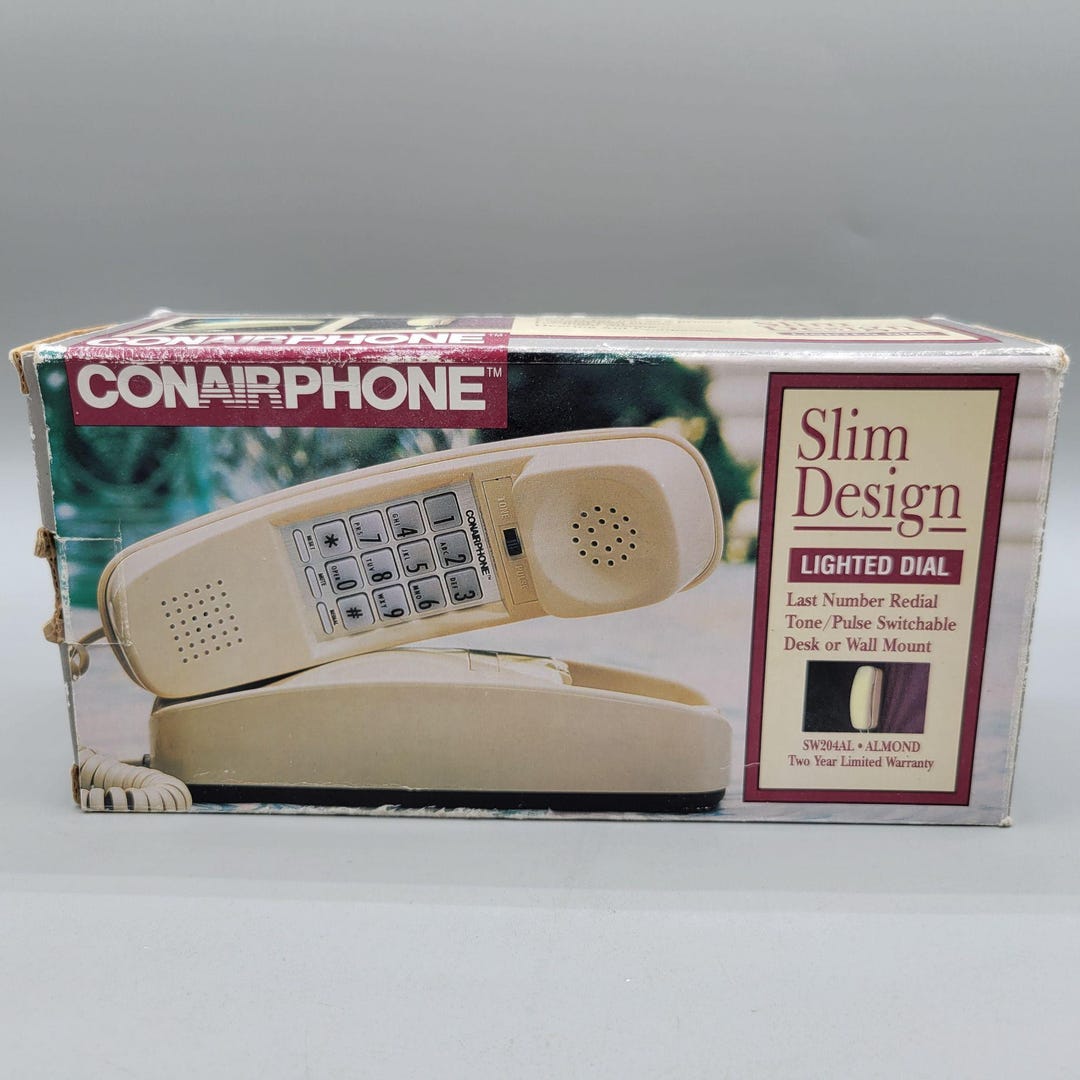 Conairphone Slim Design Lighted Dial Desk or Wall Mount Corded ...