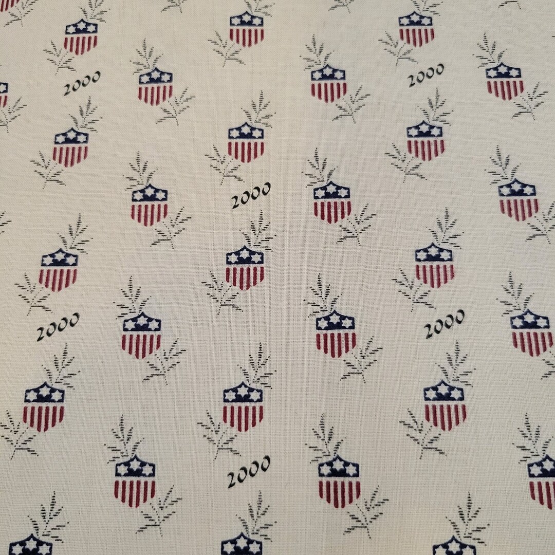 Marcus Brothers Textiles the Year 2000 Patriotic Americana Cotton ...