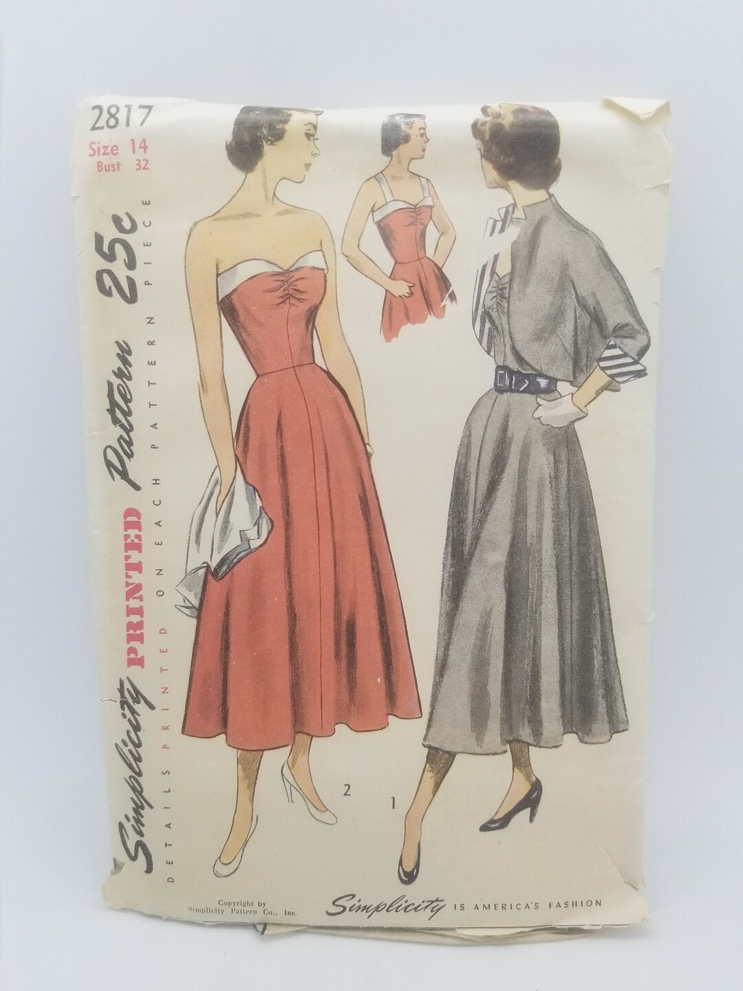Simplicity 1949 Sewing Pattern #2817 Misses Sun Dress Bolero Size 14 ...