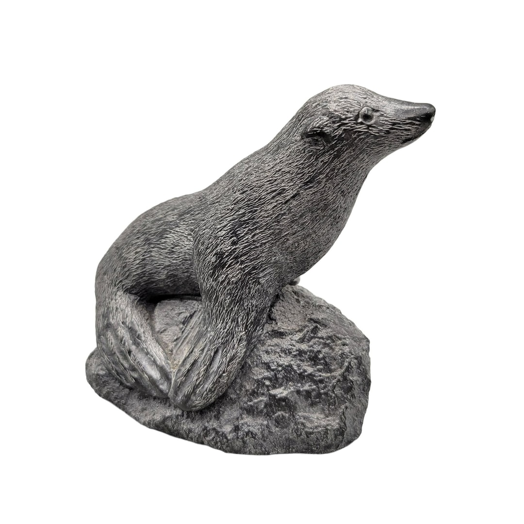 Wolf Originals Sea Lion Figurine Sculpture Black and White Made in ...