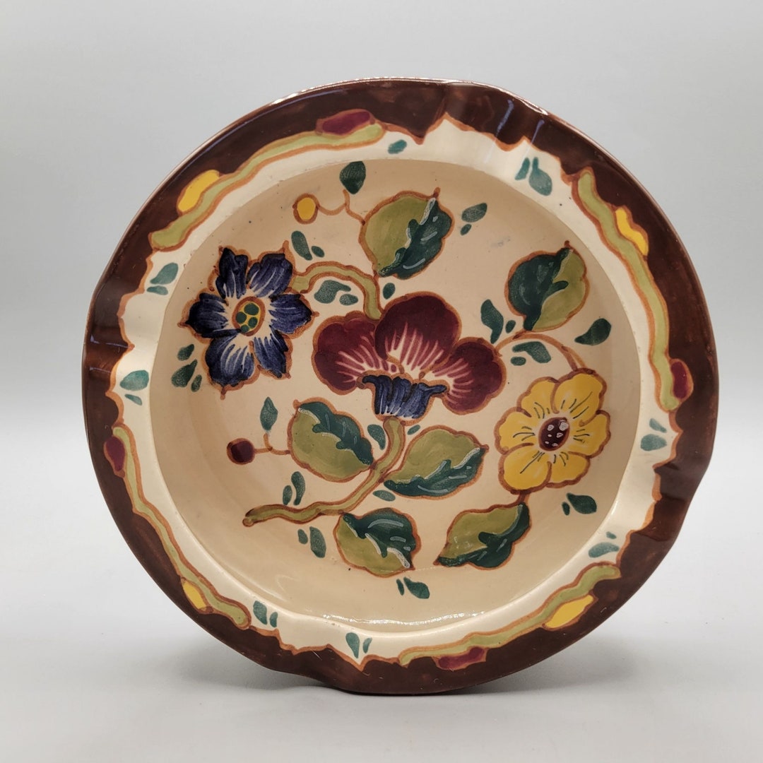 Gouda Regina Dutch Pottery Floral Ashtray Holland - Etsy
