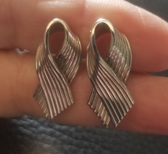 Swank Silver Tone Ribbon Looped Men's Cufflinks Toggle | Etsy