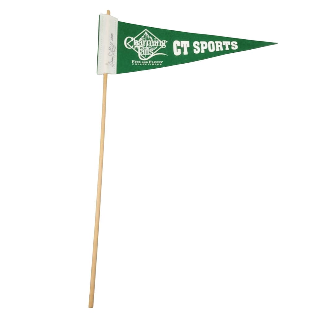Charming Tails Sports Banner Pennant on Stick Autographed Dean Griff ...