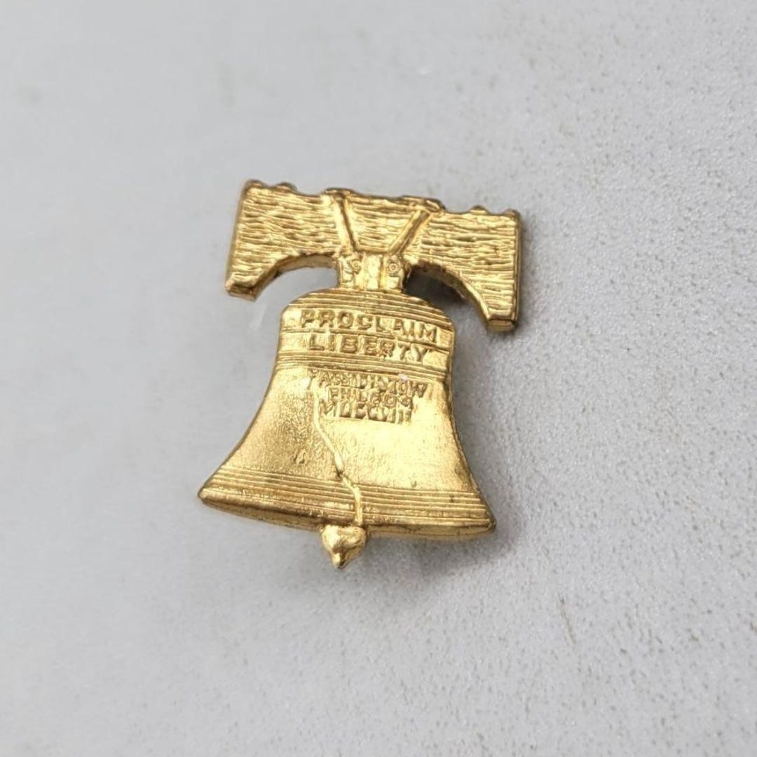 Vintage Liberty Bell Lapel Pin Proclaim Liberty Gold Tone 5/8 Inch - Etsy