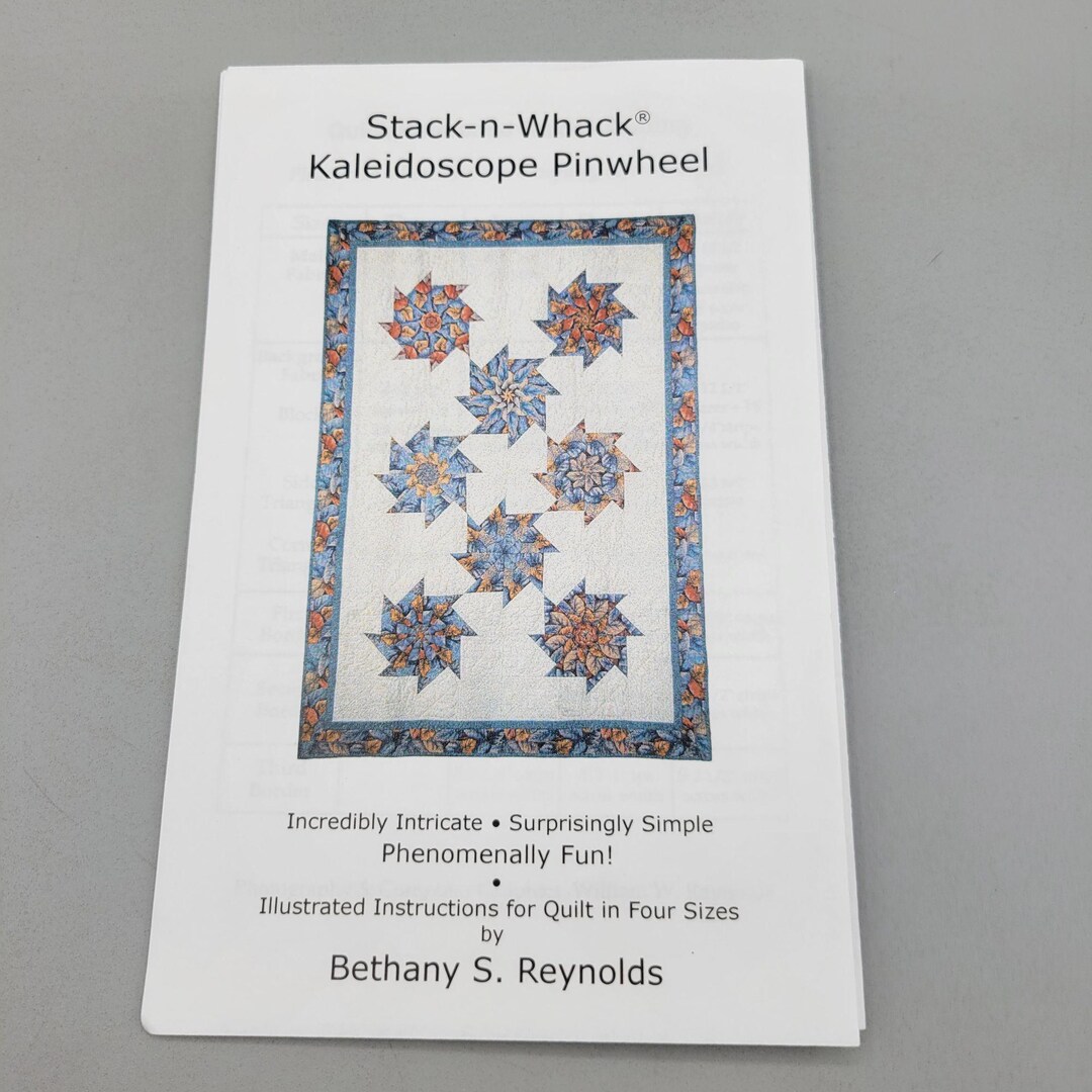 Stack N Whack Kaleidoscope Pinwheel Quilt Pattern Multiple Sizes - Etsy