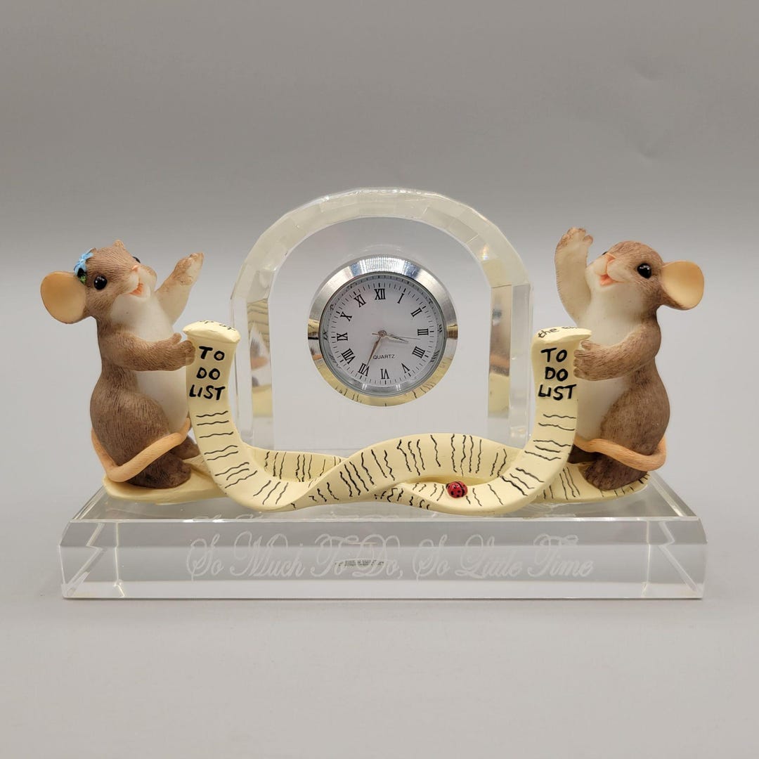 Charming Tails Clock Figurine so Much to Do so Little Time 97/140 ...
