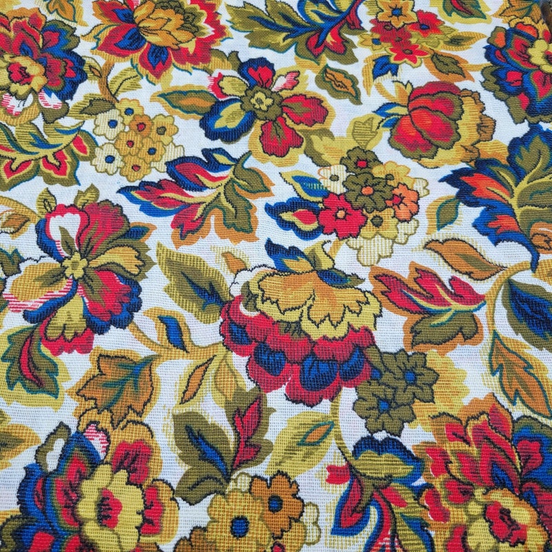 Vintage Upholstery Fabric - Etsy