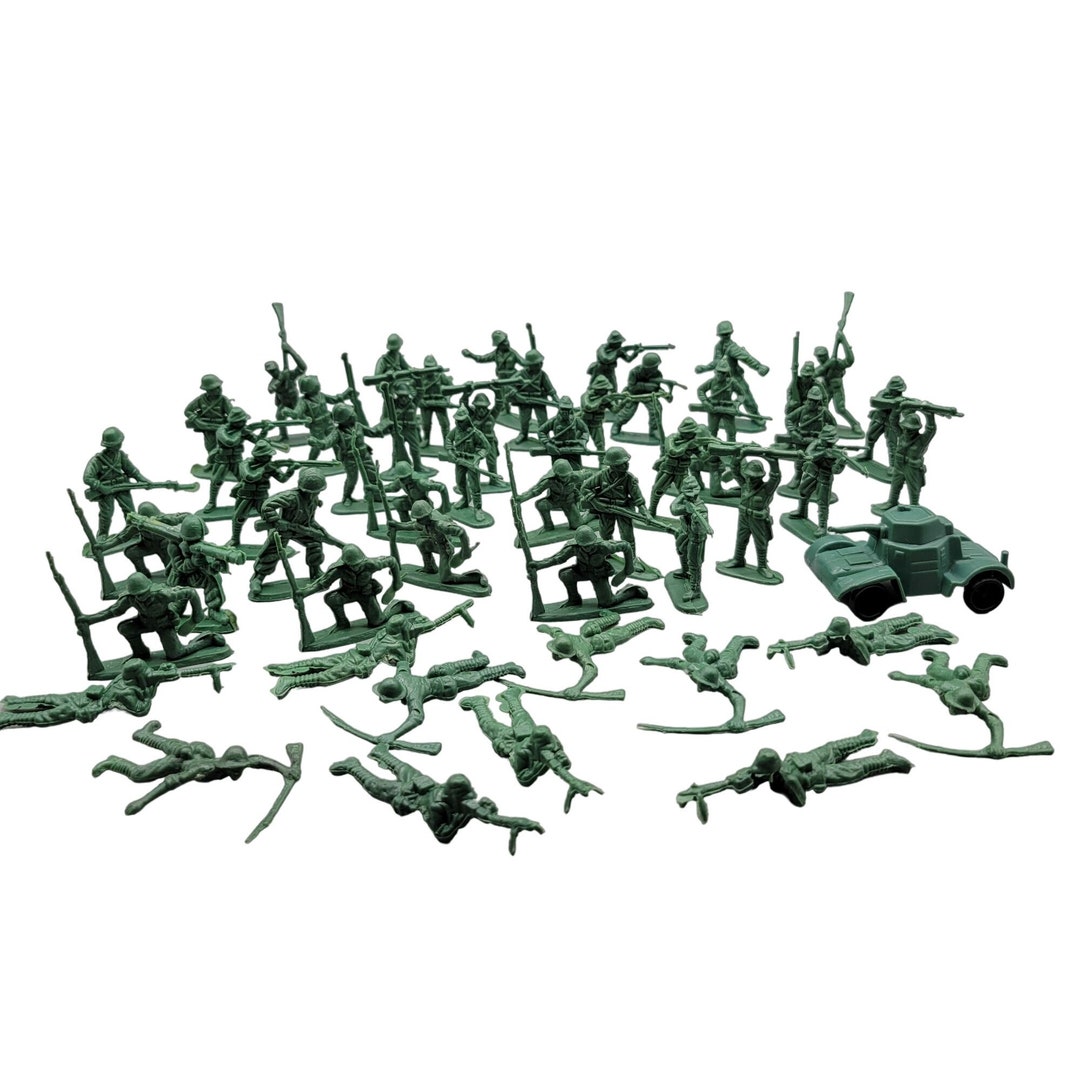 Army Men Plastic Soldiers Tank Aquarium Terrarium Decor 54 Pieces - Etsy