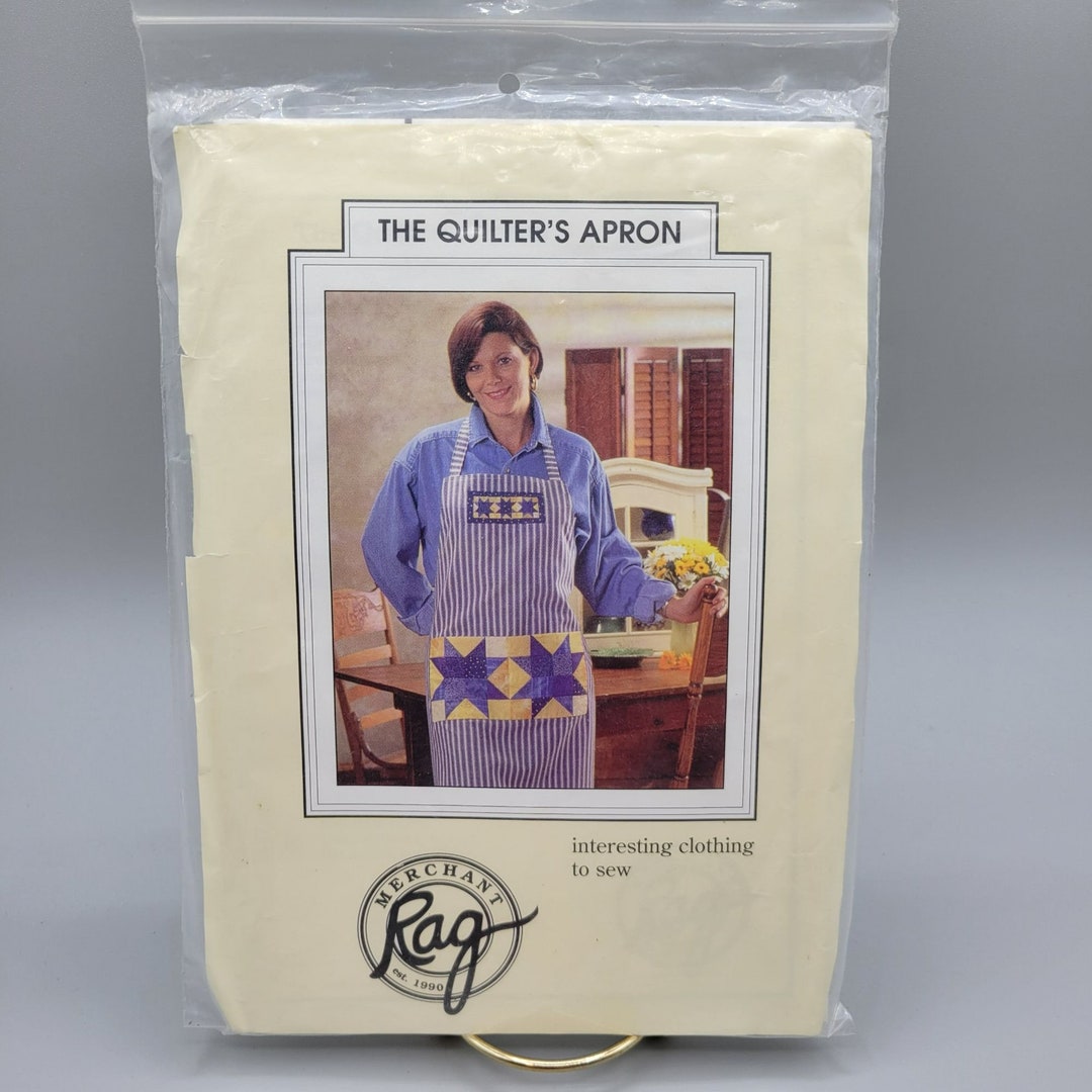 Rag Merchant the Quilter's Apron Pattern Sawtooth Star Pockets Block ...