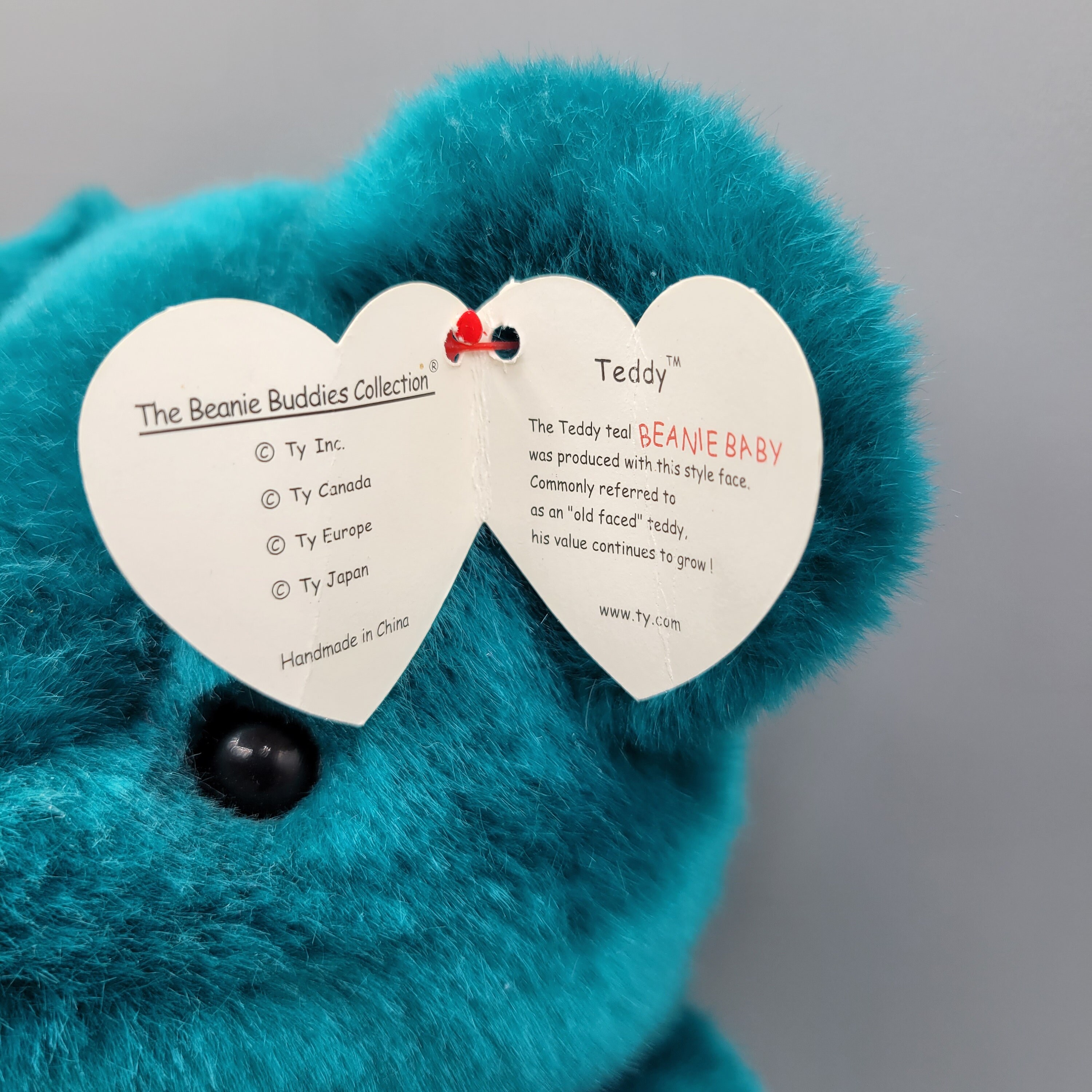 Stuffed Animals & Plushies Toys & Games TY 2000 TEAL Teddy the Beanie ...