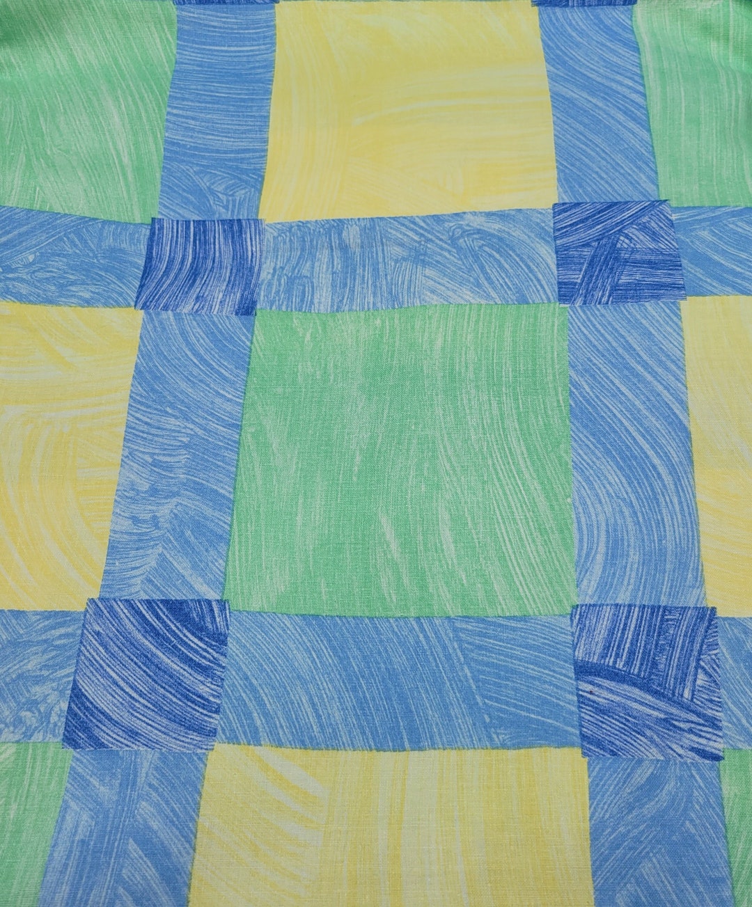 Patchwork Bloomcraft Screen Print P101 Cotton Fabric Quilting 5 Yards ...