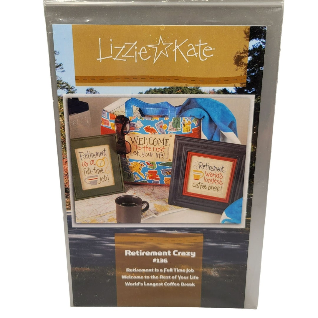 Lizzie Kate Retirement Crazy Cross Stitch Pattern Three Pattern 136 ...