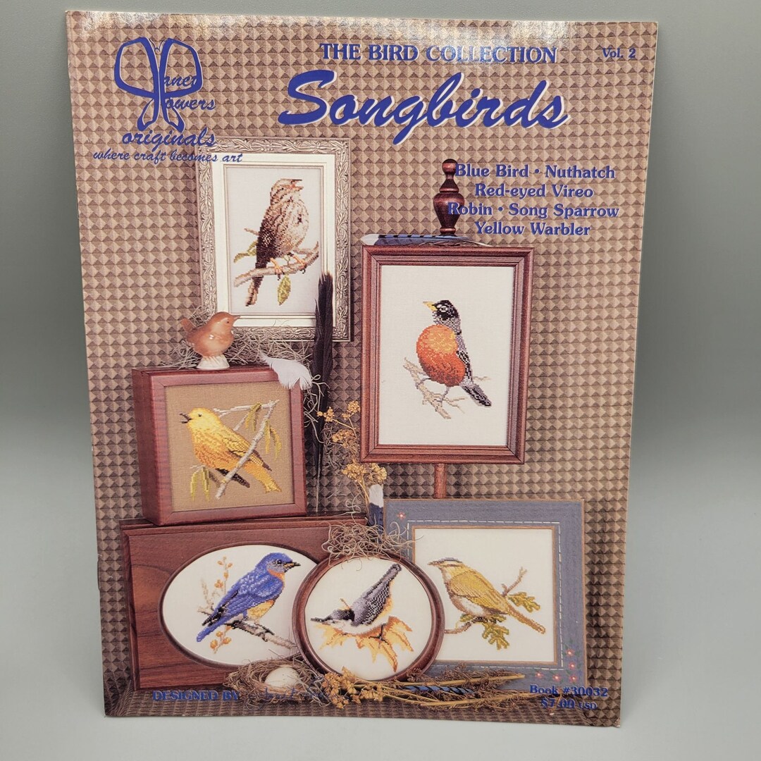 Songbirds Cross Stitch Pattern the Bird Collection Janet Powers 6 ...
